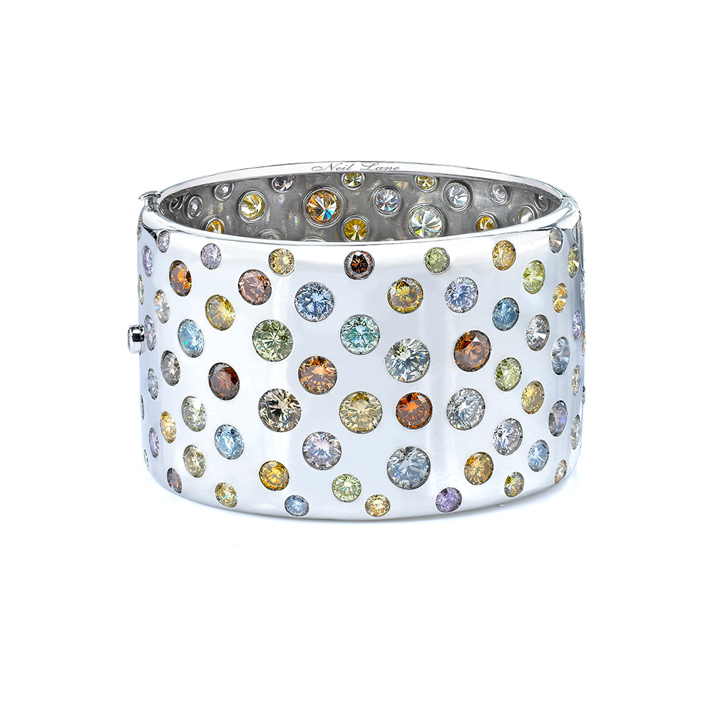 Neil Lane Couture Fancy Colored Diamond Bangle