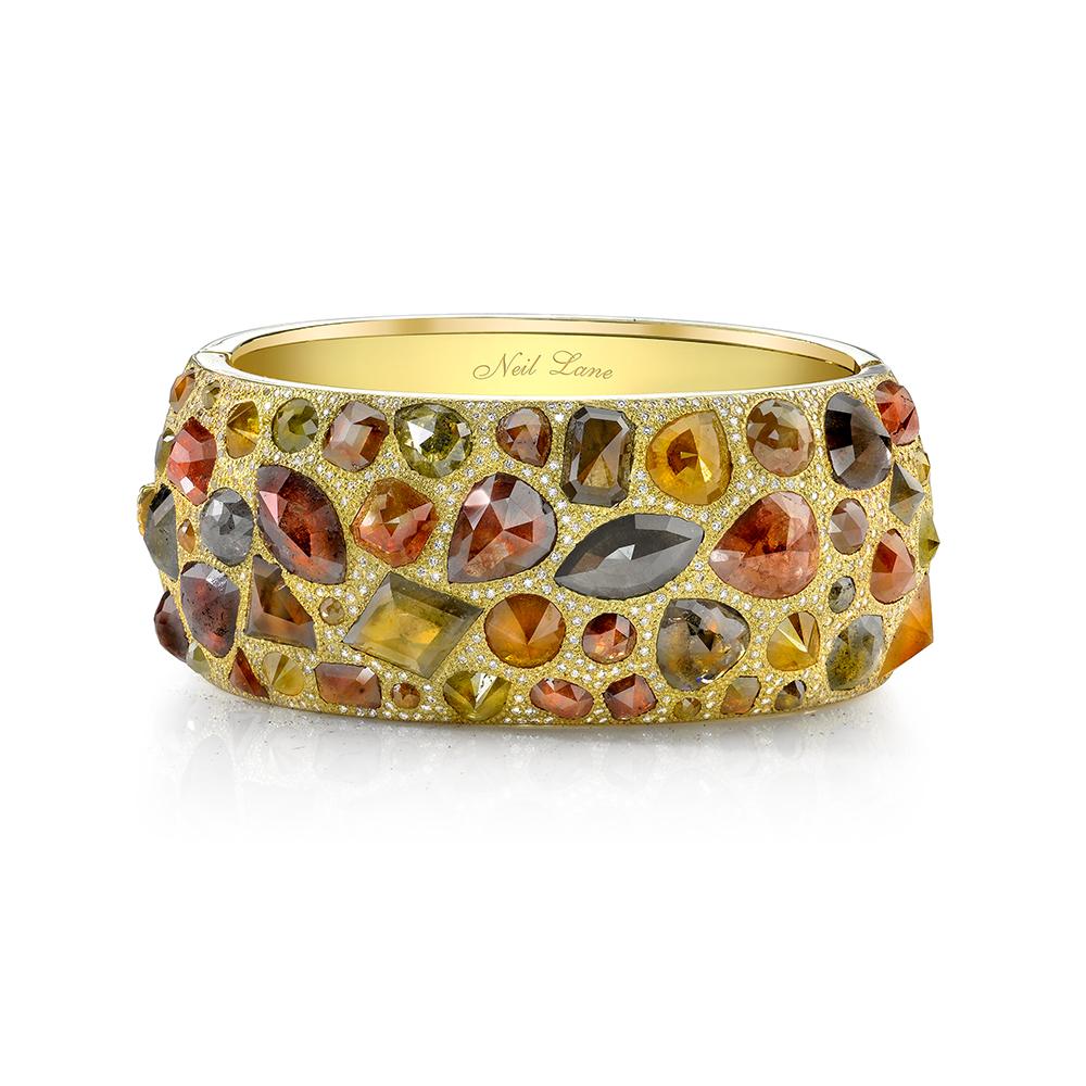 Neil Lane Couture Fancy Colored Diamond Cuff